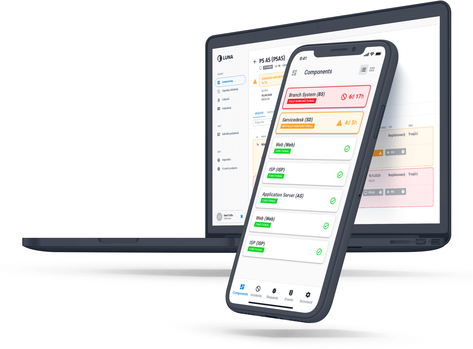 LUNA | App for immediate notification of IT service outages