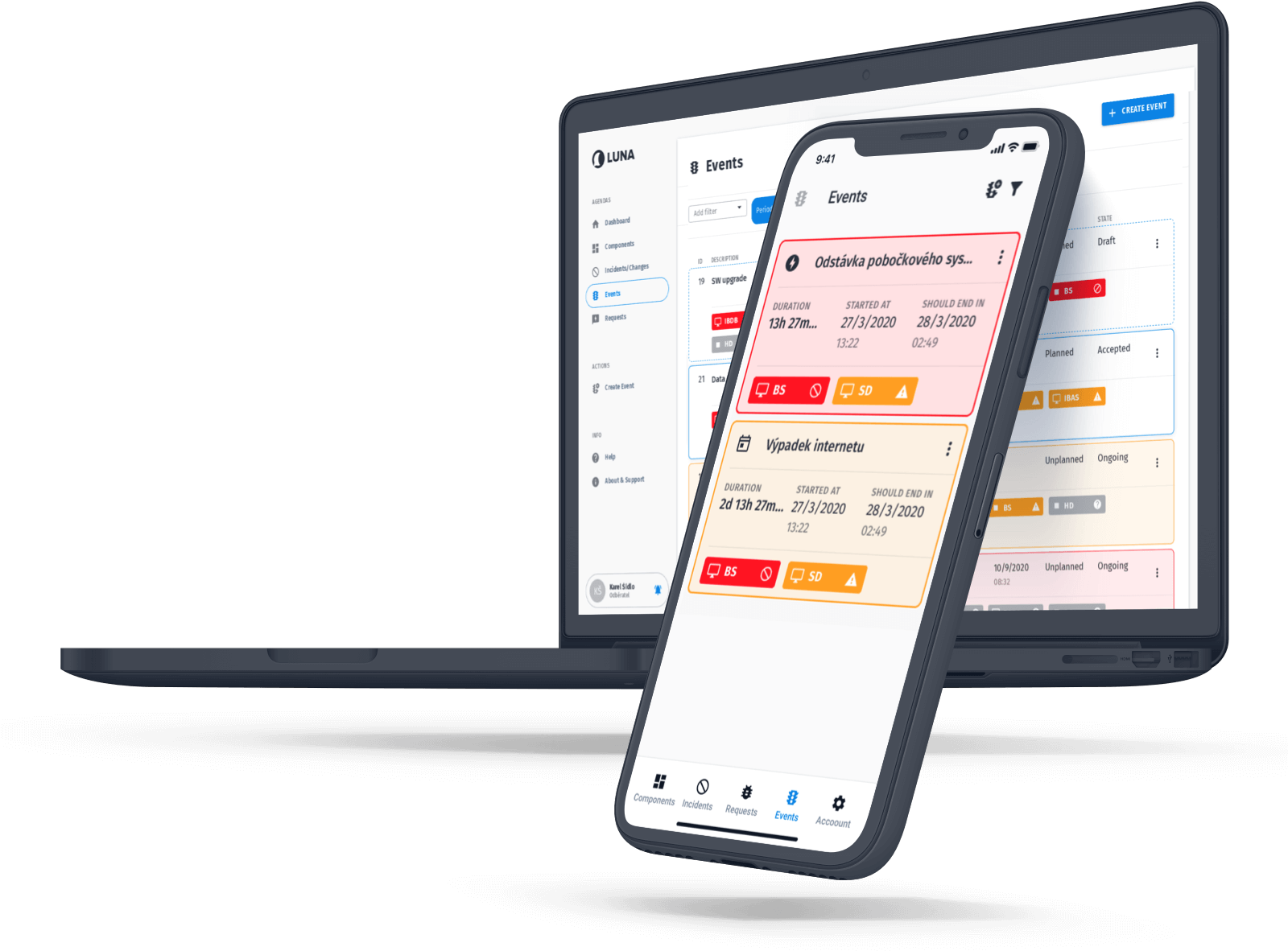 LUNA | App for immediate notification of IT service outages