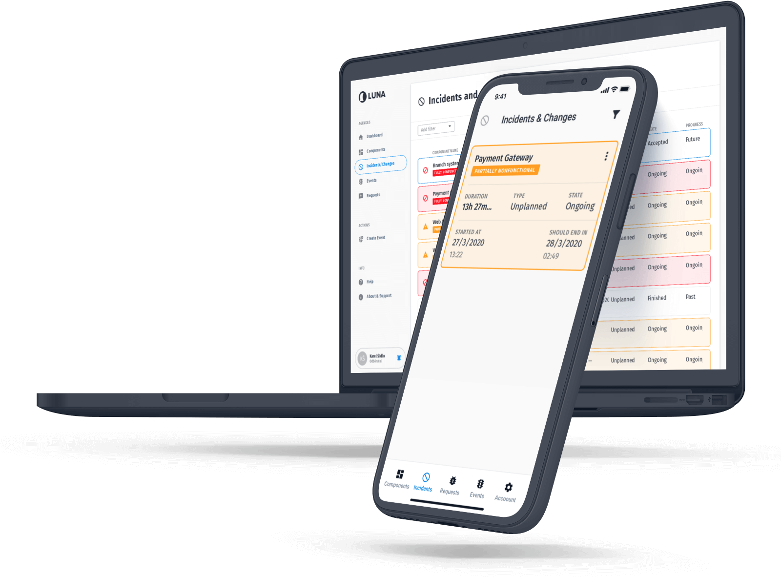 LUNA | App for immediate notification of IT service outages